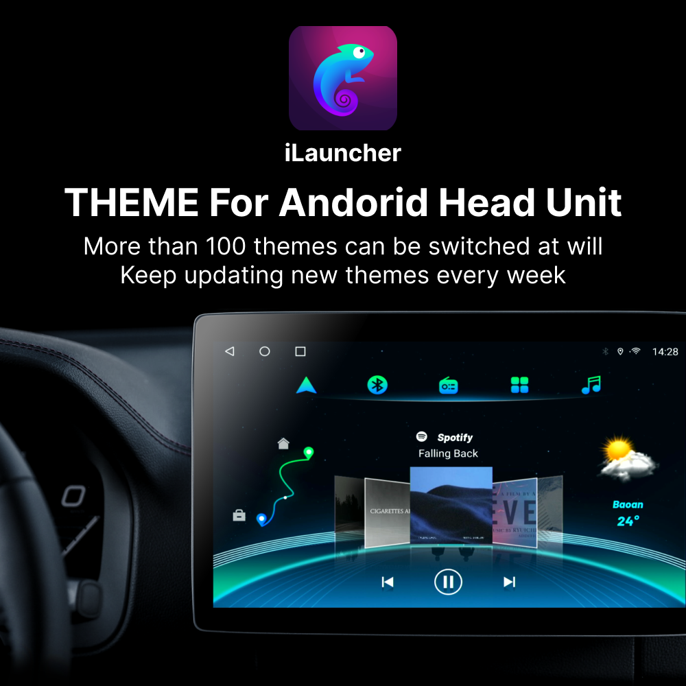 iLauncher Theme for android Head unit – DoFun Shop